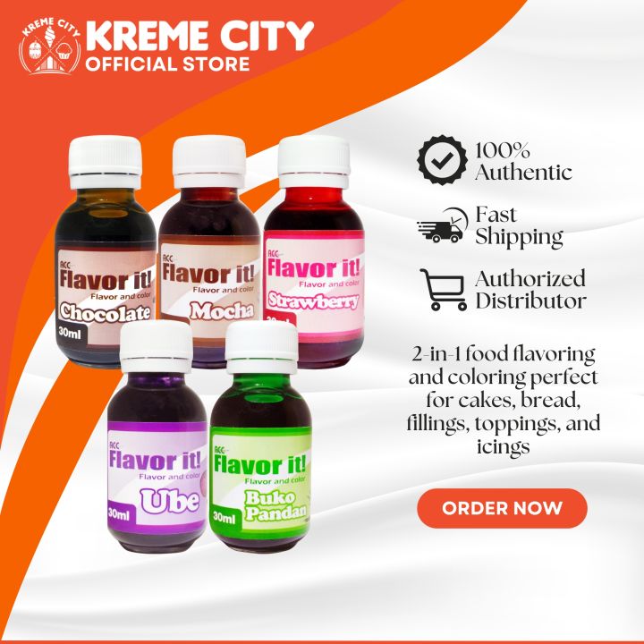 Achievers ACC Flavor-It Food Coloring and Flavoring 30ml | Lazada PH