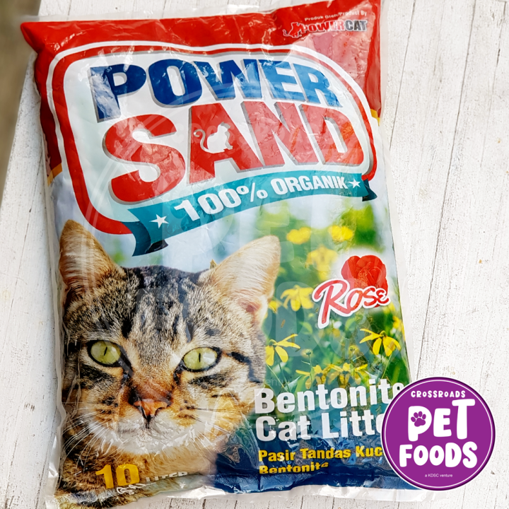 CAT LITTER: POWERSAND • 10-LITERS • ROSE SCENT • BENTONITE | Lazada PH