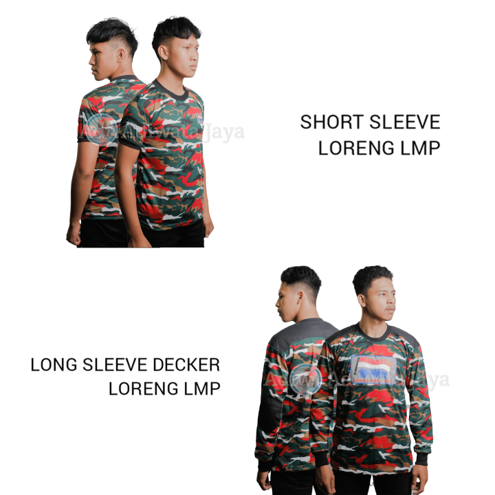 Baju Kaos Loreng Laskar Merah Putih / Kaos LMP - Lengan Panjang ...