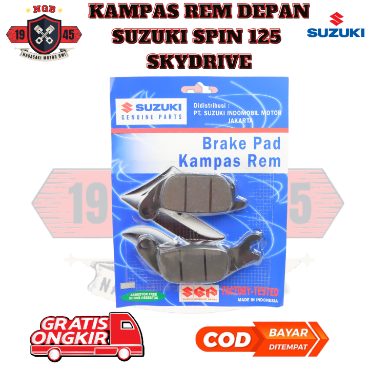 Kampas Rem Cakram Depan Suzuki Spin 125 & Skydrive / Kampas Rem Suzuki ...