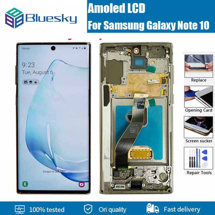 Bluesky Super AMOLED Screen for Samsung Galaxy Note 10 Lcd Display Touch Screen For Samsung N970 ...