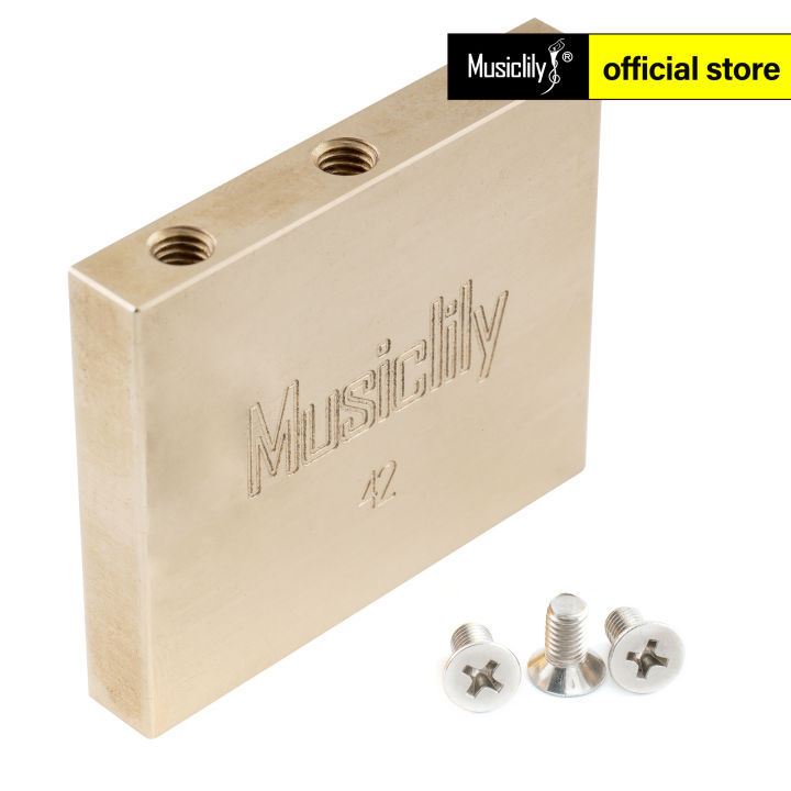 Musiclily Ultra Full Solid Brass Block for Electric Guitar Floyd Rose ...