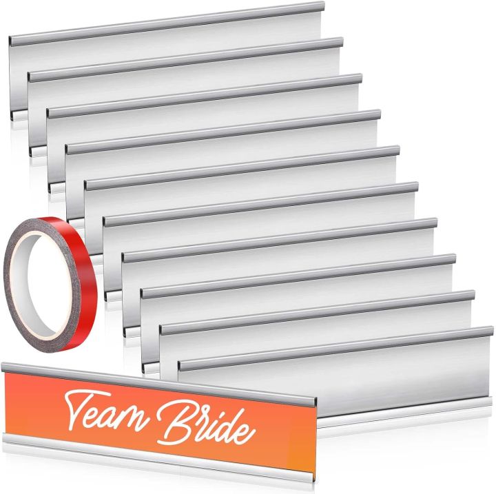 12 Pack Aluminum Name Plate Holder 2 x 8 Wall Mount Office Door Name ... 12 Pack Aluminum Name Plate Holder 2 x 8 Wall Mount Office Door Name ...