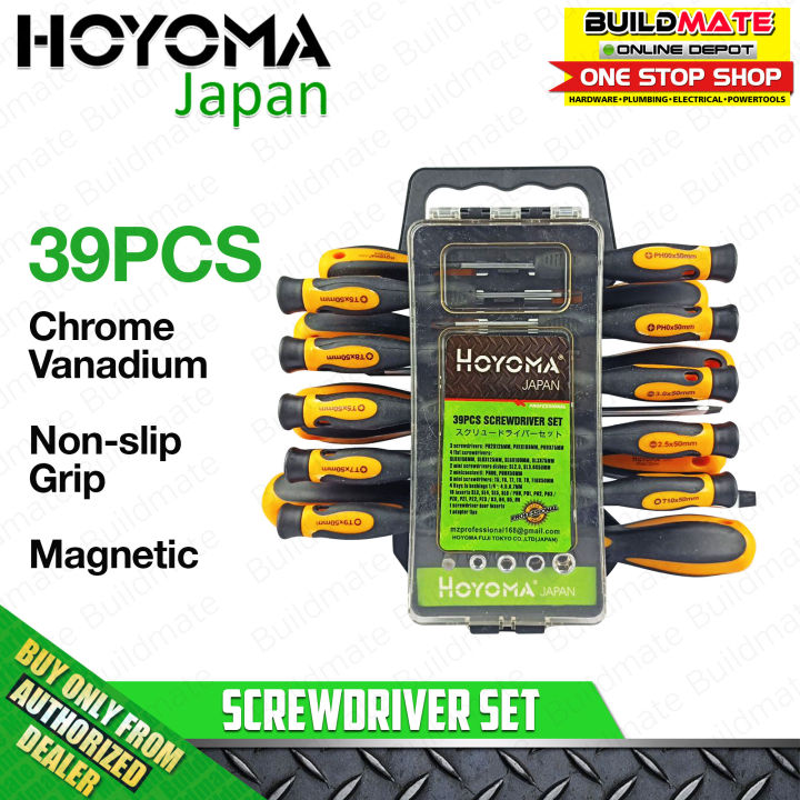 HOYOMA Screwdriver Set 39PCS/SET Screw Driver Slotted Head Tip With Non ...