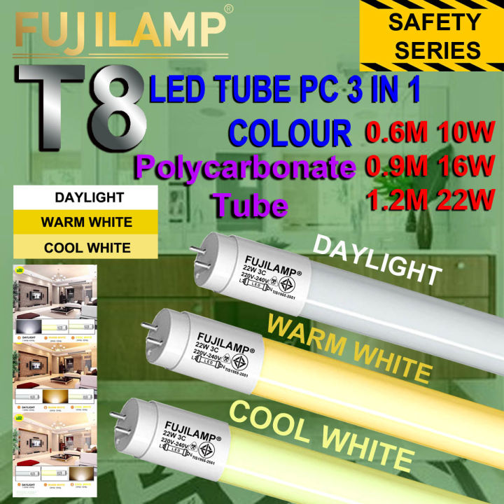 [Local Seller] LED Tube T8 DAYLIGHT WARM WHITE COOL WHITE 3 IN 1 ...