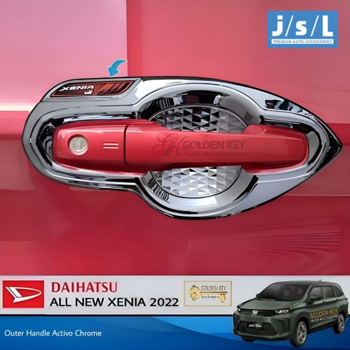 JSL Outer Handle All New Xenia 2022 Mangkok Pintu Activo Chrome | Lazada Indonesia