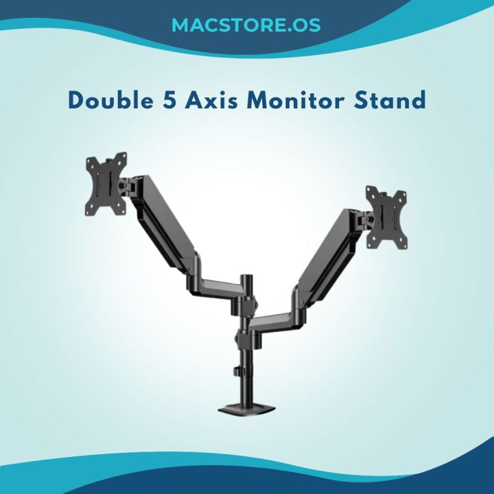 [Ready Stock] Double Arm 5-axis Monitor Stand Mount Arm 360 Degree ...