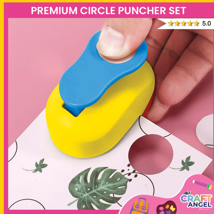 Circle Puncher Set 1/1.5/2-inch Round Puncher for ID Laminate Gift Tag ...