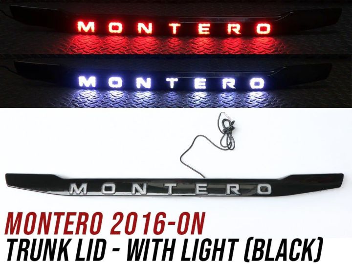 Mitsubishi Montero 2016 to 2025 Glossy Black Trunk Lid Cover / trunk ...