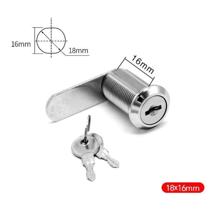 Practical Locker Cam Lock with 2 Keys 20mm 16mm 25mm 30mm for Security ...
