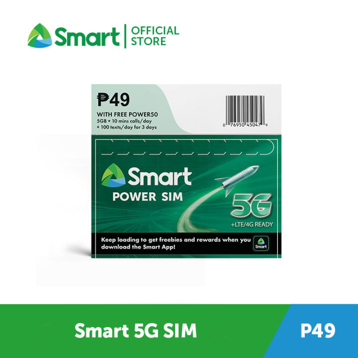 SMART 5G SIM (New) with Load with up to 21GB data | Lazada PH