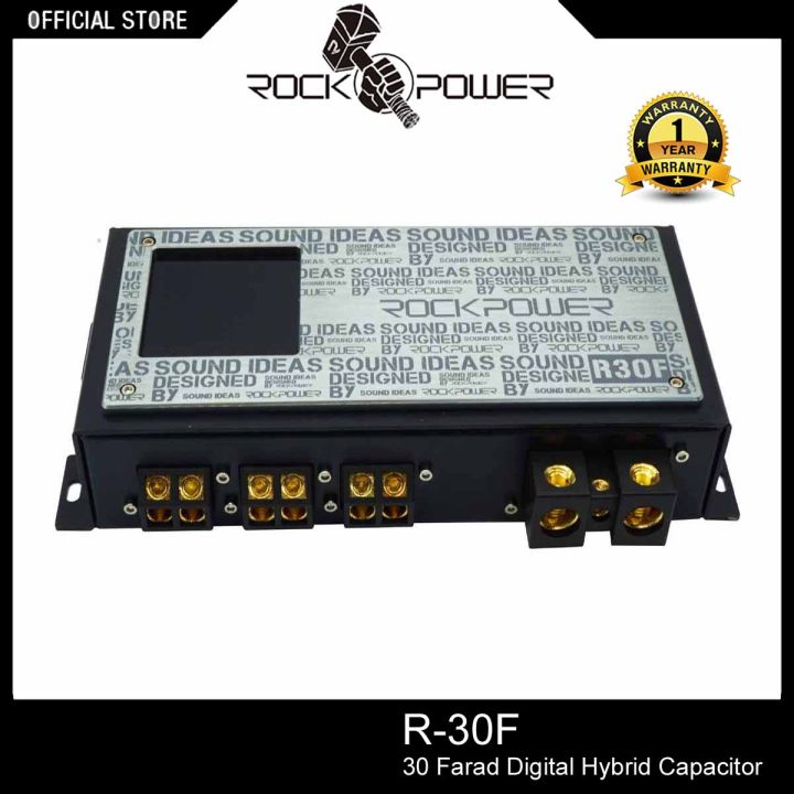 ROCKPOWER Car Audio R-30F 30 Farad Digital Hybrid Car Capacitor | Lazada