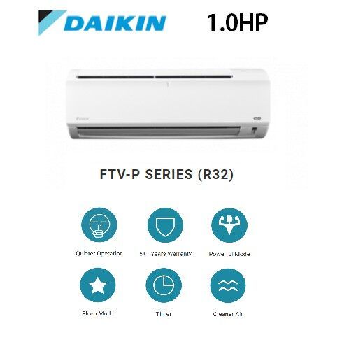 Daikin Air Cond FTV-P WiFi SERIES 1.0HP / 1.5HP / 2.0HP / 2.5HP R32 Air Conditioner 1HP Aircond ...