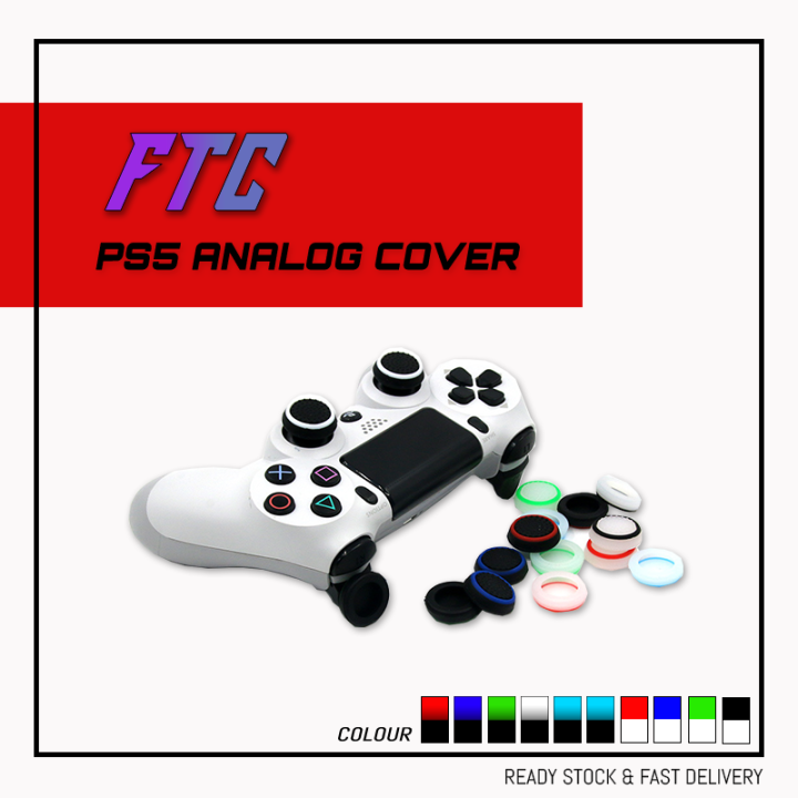 FTC PS5 Analog 360 Controller Cover 2in1 Set Luminous Thumb Stick Grip ...