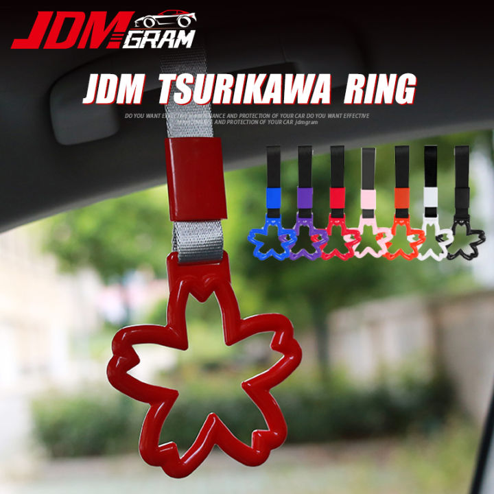 JDMGRAM JDM Tsurikawa Ring Car Rear Bumper Warning Cherry Blossom ...