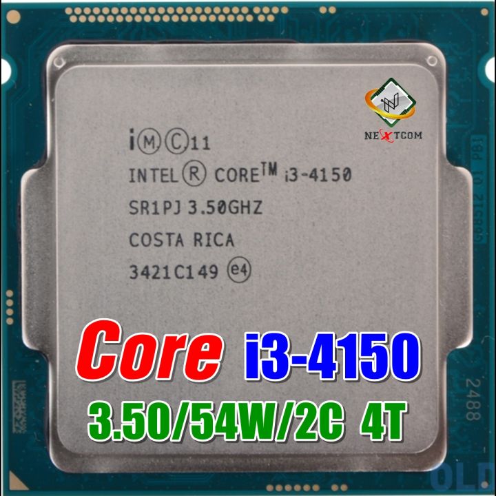 ซีพียู CPU Core I3 4150 / 3.5Ghz / 2คอ 4เธรด / 54W / Socket LGA 1150 ...