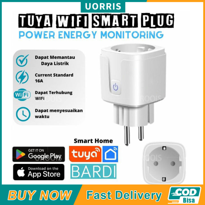WiFi Smart Plug Socket 16A | Colokan Stop Kontak Wifi Pintar | Tuya ...