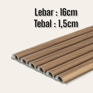 GAIA DANESON Panel Dinding WPC 3D Fluted Remi Series Panjang 29m Lebar ...