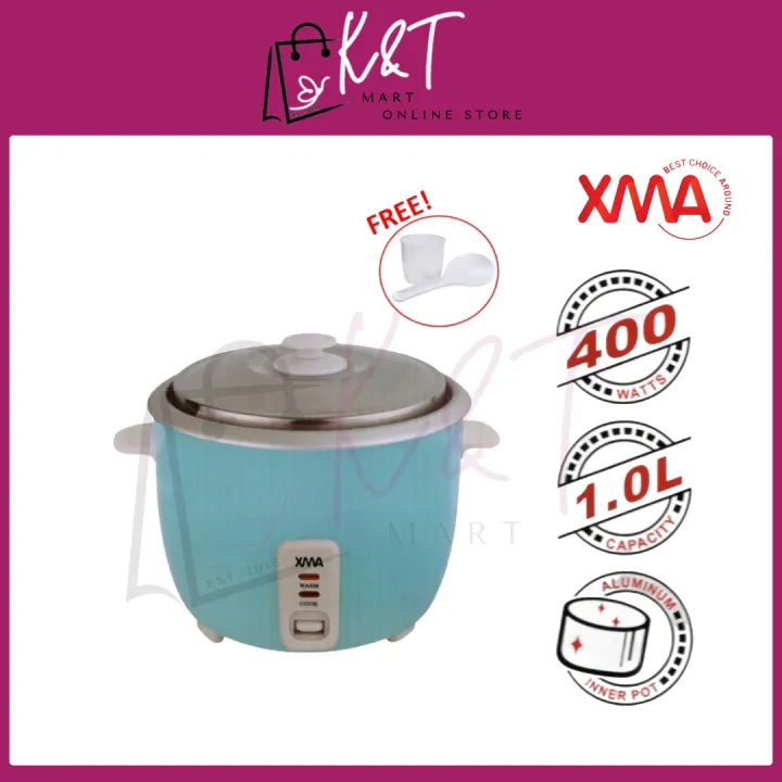 XMA 1.0L Blue Rice Cooker ( 1 Year Warranty) | Lazada