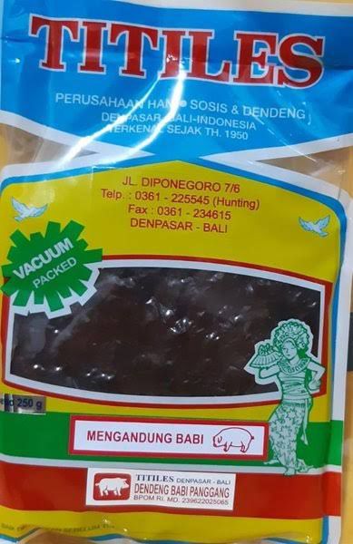 Dendeng Babi Panggang Titiles 250gr Khas Bali | Lazada Indonesia