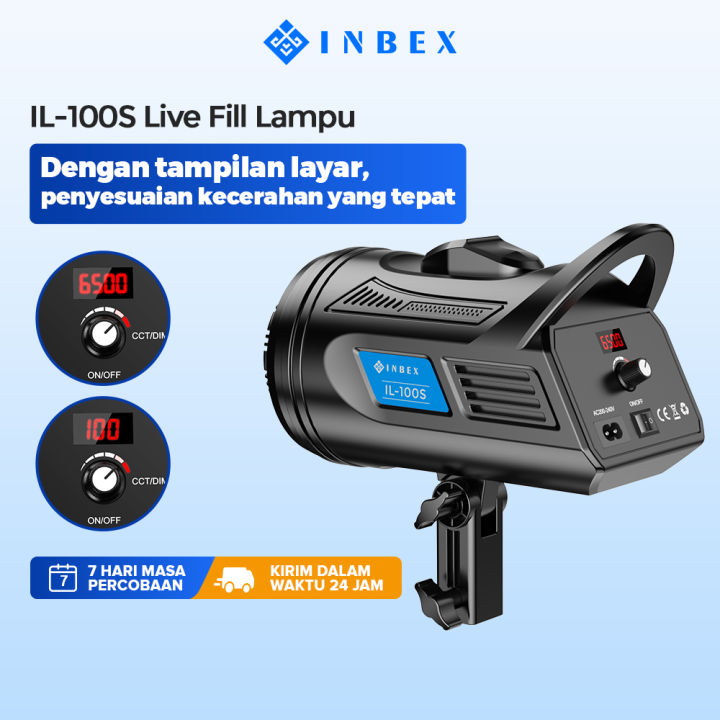 【Baru】INBEX IL-100S Light LED Display lampu live streaming 2800K-6500K ...