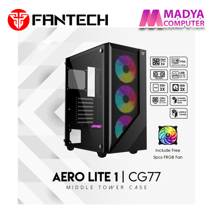 Casing PC Gaming Fantech Aero Lite 1 CG77 - Casing Komputer | Lazada ...