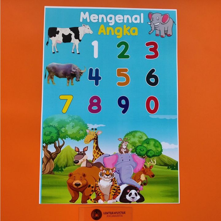 Poster Mengenal Angka 1 - 10, Poster pelajar, Poster sekolah, Poster ...