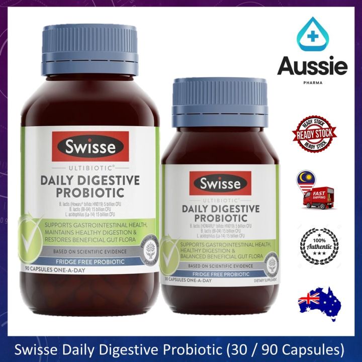 SWISSE Ultibiotic Daily Digestive Probiotic (30 90 Capsules)♖ | Lazada