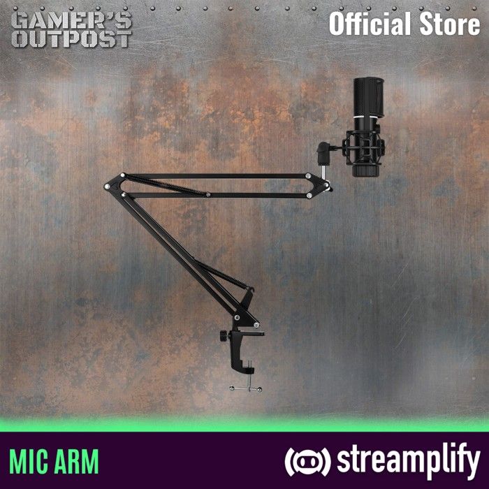STREAMPLIFY MIC MOUNT ARM - RGB USB MICROPHONE WITH MIC ARM | Lazada ...