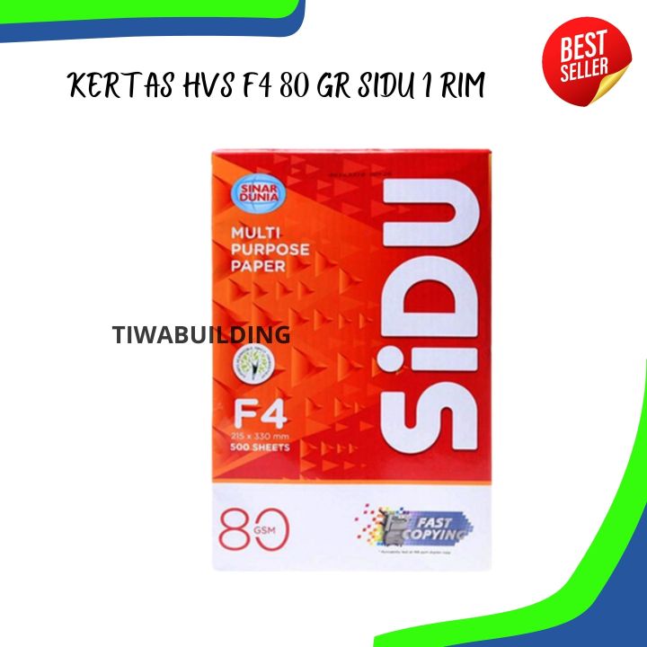 KERTAS HVS F4 80 GR SIDU 1 RIM | Lazada Indonesia
