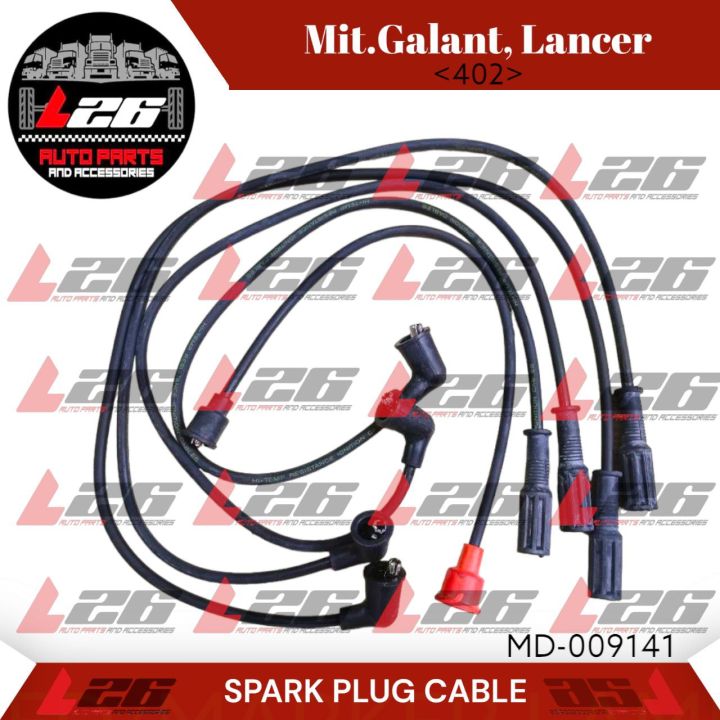 Seiwa Spark Plug Cable for Mitsubishi Galant Lancer GSR 4G32 Spark Plug ...