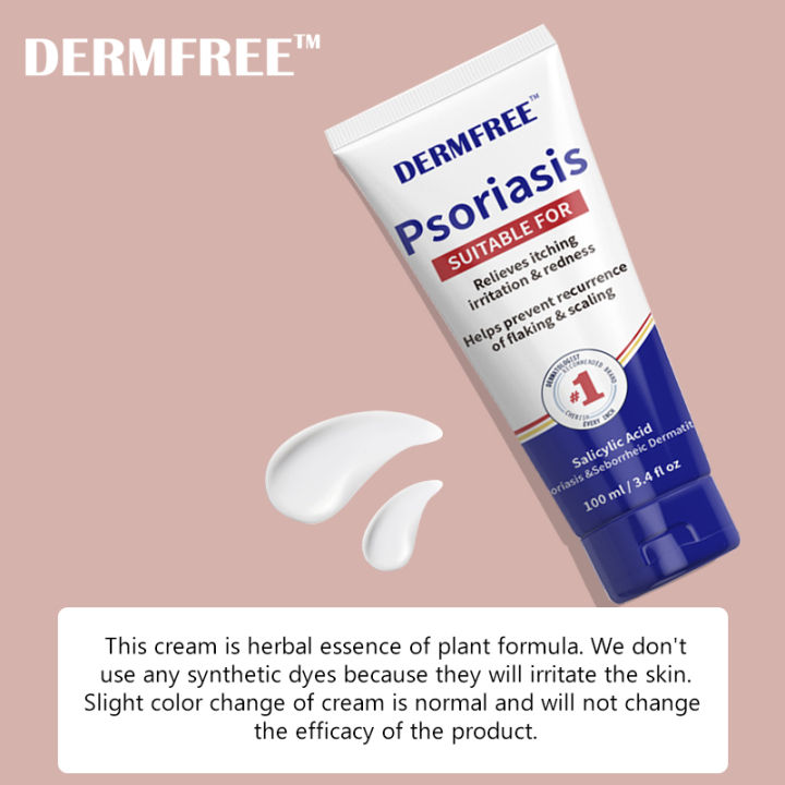 DERMFREE Psoriasis Cream Dermatitis Eczema Relieves Itching Irritation ...