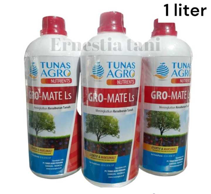 Nutrisi Tanaman Gro-Mate Ls 1 Liter Gromate Meningkatkan Kesuburan Tanah Dari Tunas Agro Persada ...