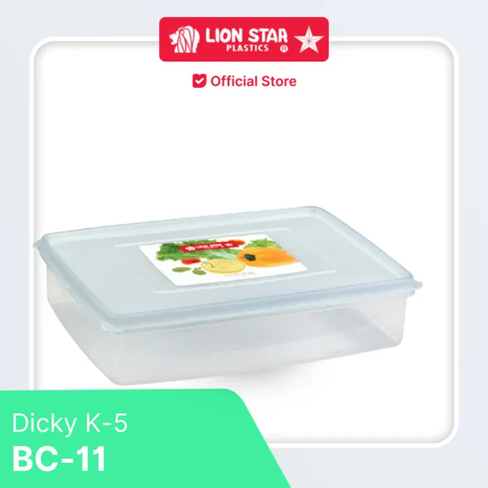 LION STAR Dicky K-5 (37x29x7.3) Transparent Tempat Donat Donatsu BC-11 ...