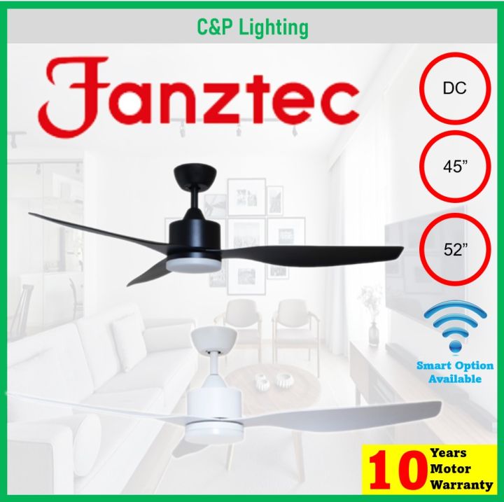 (New Launch) Fanztec Airmaster 45" / 52" Smart Wifi DC Ceiling Fan with ...