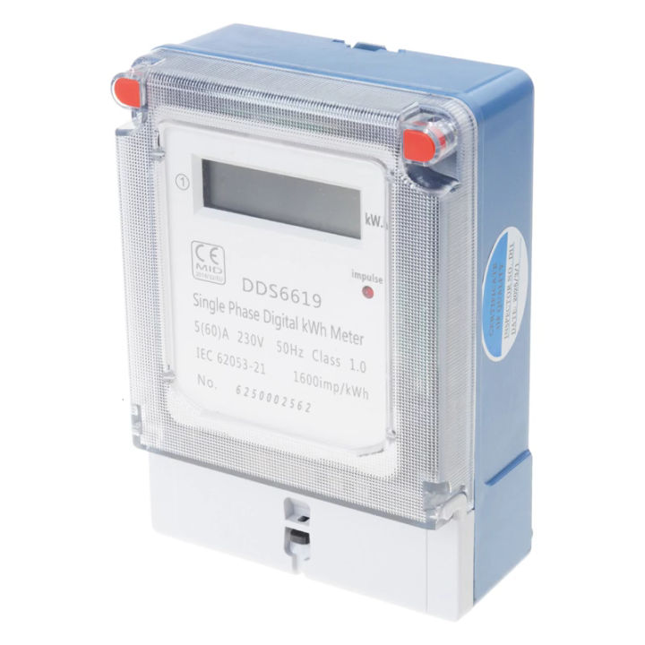 Wall Digital kWh Meter Single Phase Energy Meter For Accurate Home ...