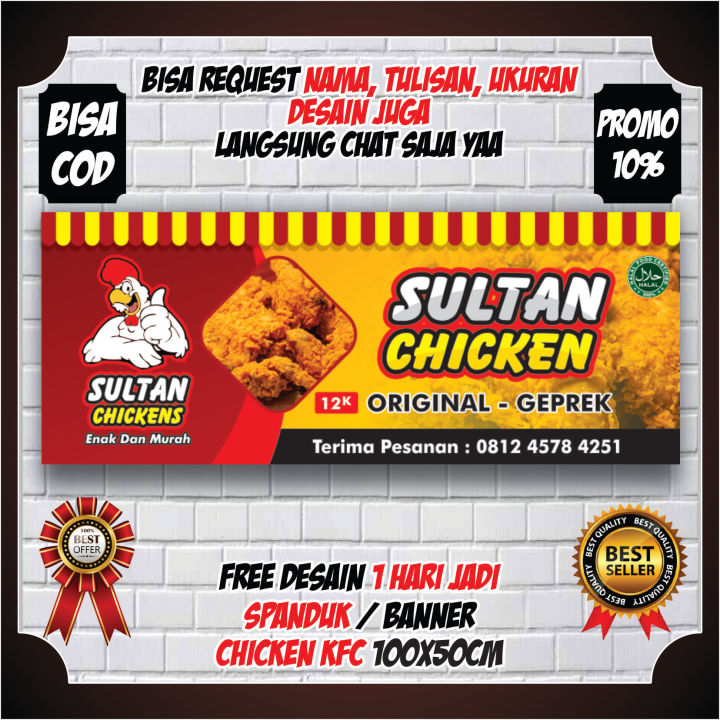Spanduk Banner Jualan Chicken Kfc Banner Chicken Ayam Kfc Keren ...