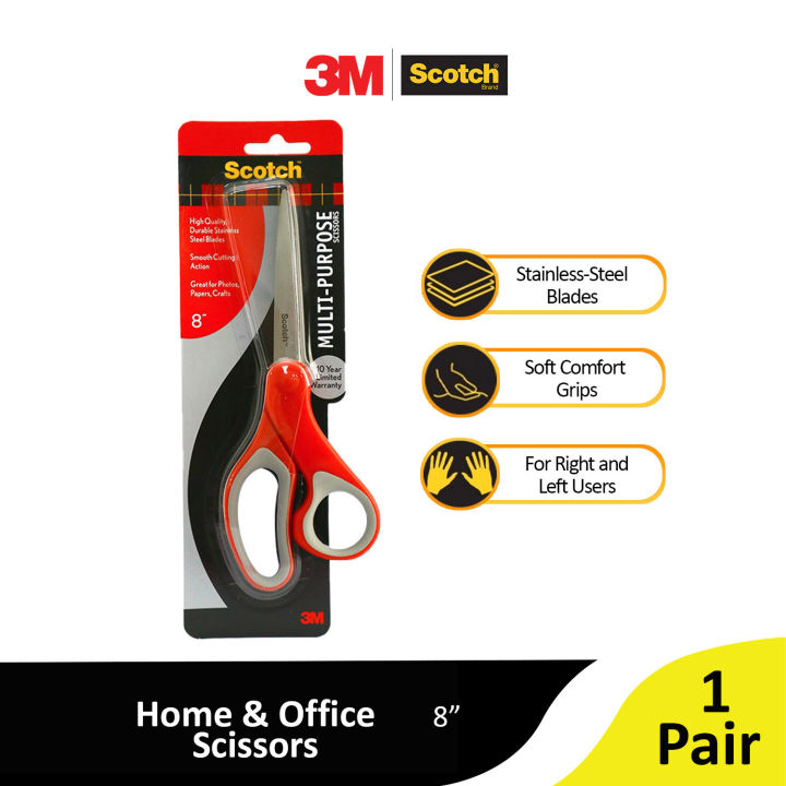 3M Scotch Multi-Purpose Scissors 1428, 8in (MS1428) | Lazada PH