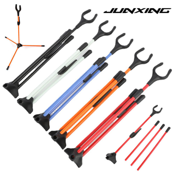 JUNXING Recurve Bow Stand Holder Foldable Lightweight Bracket Rack ...