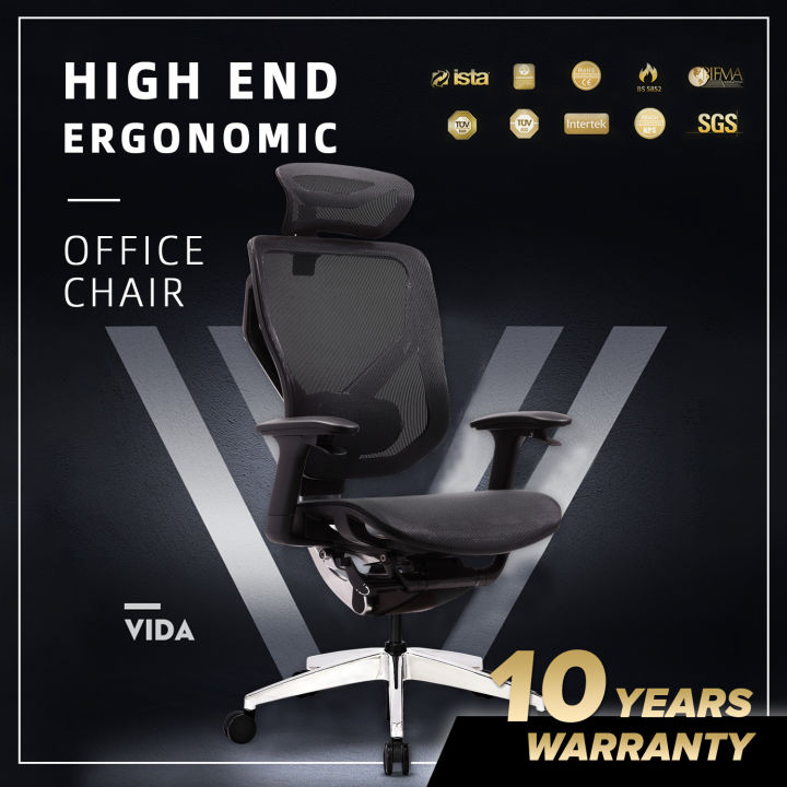 (FREE Shipping) VIDA V7-X Mesh with Y Frame Ergonomic Office Chair-GTC ...