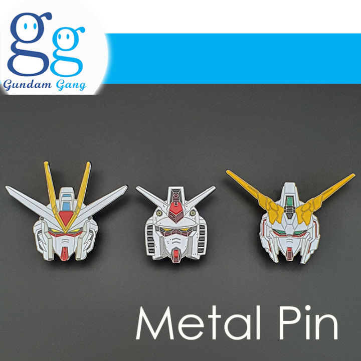 [Gundam Gang] Gundam Head Metal Pin | Lazada