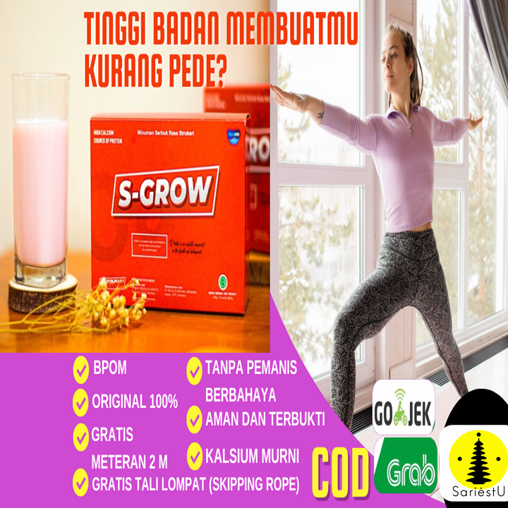 S Grow Peninggi Badan Susu Suplemen Peninggi Badan Remaja Dewasa ...