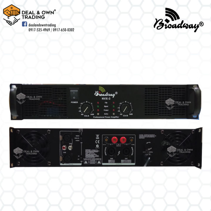 Broadway NVX-3 Power Amplifier NVX Series | Lazada PH