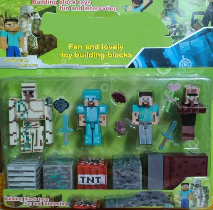Minecraft miniature characters set | Lazada PH