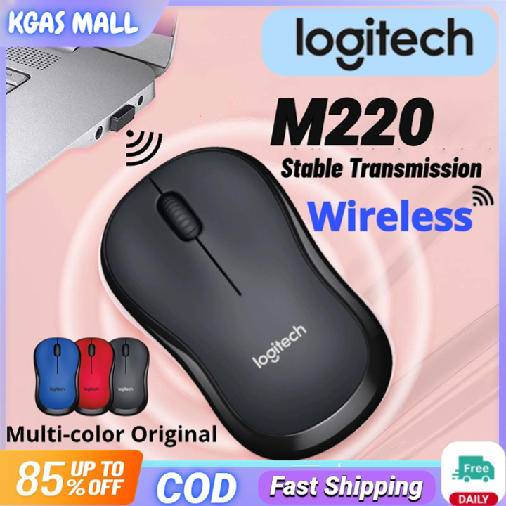 【Silent】Logitech M220 Wireless Mouse Silent 3-button 1000dpi With 2 ...