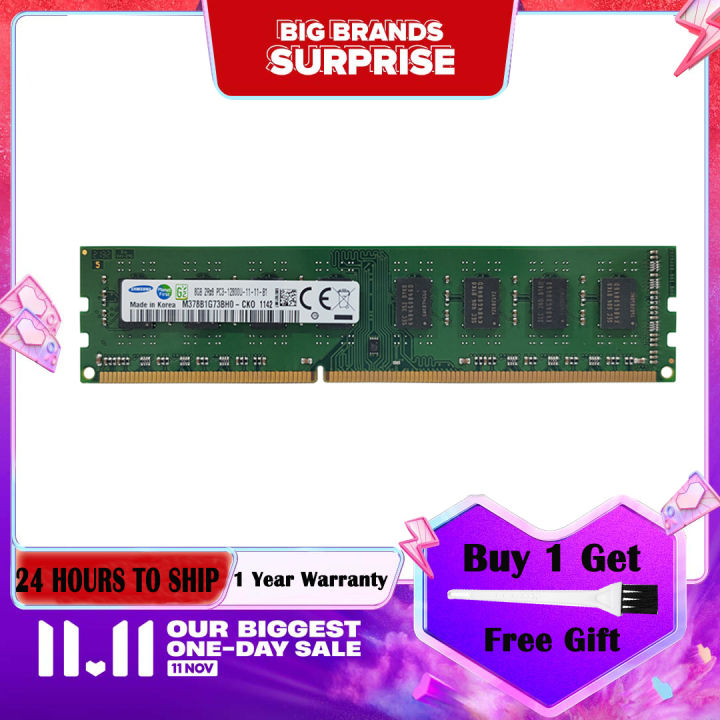 Samsung RAM DDR3 8GB 1600MHz หน่วยความจำเดสก์ท็อป PC3-12800U 1.5V ...