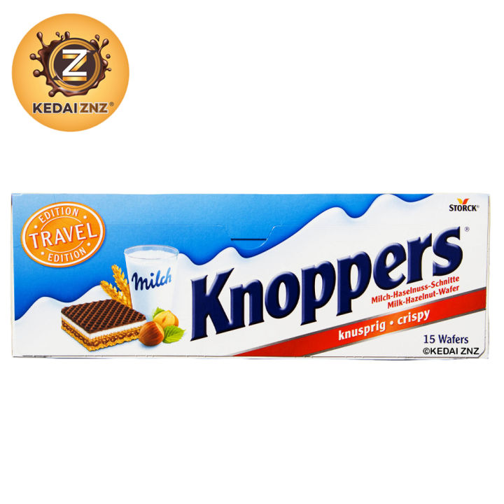 Chocolate KNOPPERS Milk Hazelnut Wafer Box T15 375g Coklat | Lazada