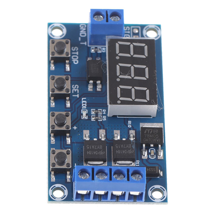 [CHYIN] newdv2 DC 6-30V Dual MOS LED Digital Time Delay Relay Switch Module Circuit Board ...