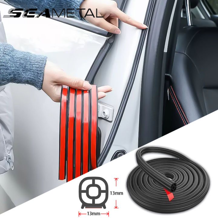 SEAMETAL Car Rubber Seal Strip Double-layer Soundproof Sealing Strips ...