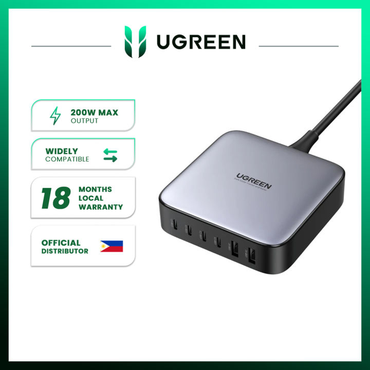 UGREEN GaN 200W Desktop Charger - PH | Lazada PH